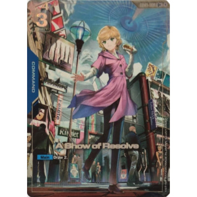 Gundam Card Game, Newtype Rising - GD01-100 : A Show of Resolve (U+) – Cosmic Collectables UK