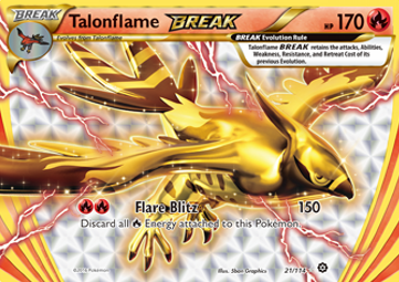 X&Y, Steam Siege - 021/114 : Talonflame (Break Holo) – Cosmic ...