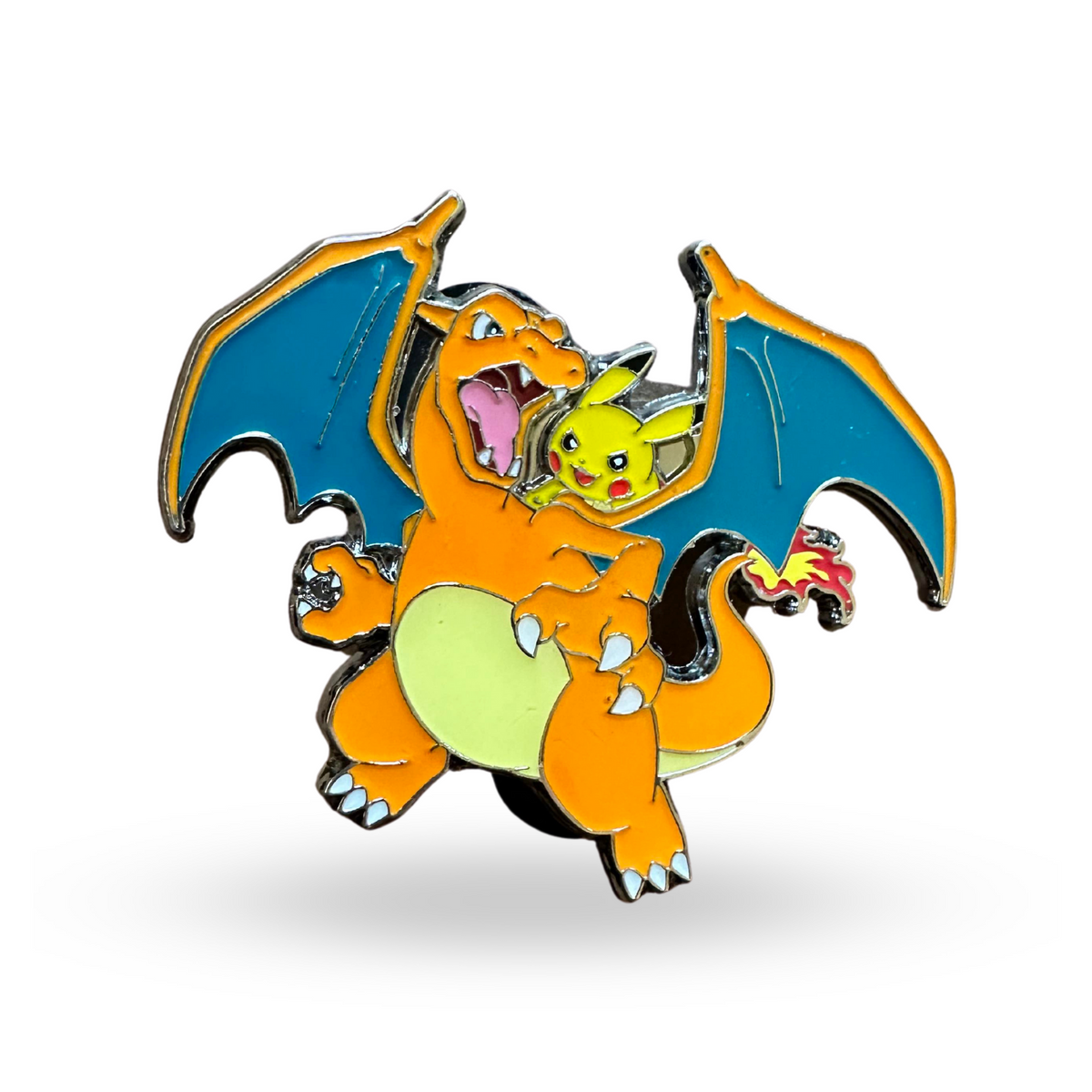 Pokemon - Charizard & Pikachu - Pin Badge – Cosmic Collectables UK