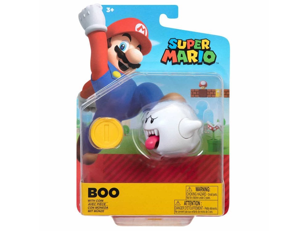 Mario - BOO - 4" Action Figure - World of Nintento – Cosmic Collectables UK
